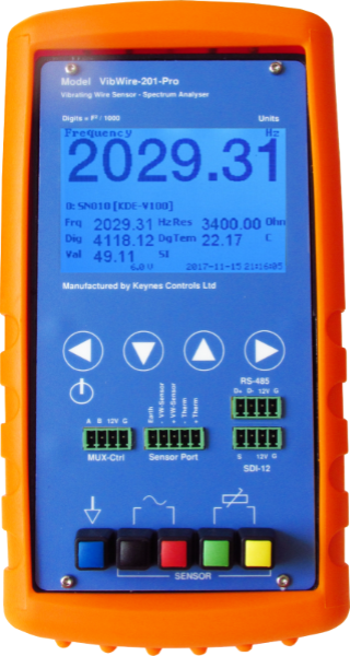 VibWire-201- A handheld Vibrating Wire Sensor Analyser